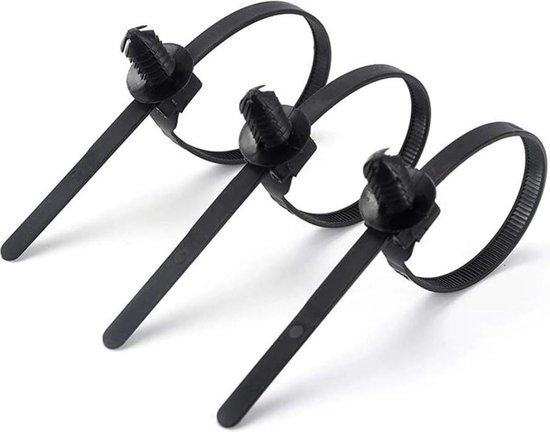 100 stuks kabelbinders - Nylon zelfklevende kabelbinders voor het organiseren van... | bol