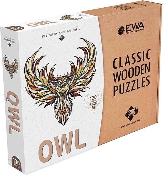 Eco Wood Art Houten Legpuzzel Vleermuis/ Bat, 2482, 39x28x0,5cm ...