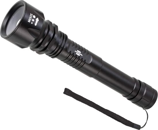 Oplaadbare zaklamp - 860 lumen - Cree LED - zwart | bol