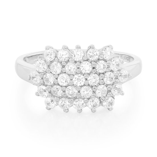 Zirkoon zilveren ring | bol