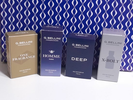 G. Bellini Fragrances herenparfum giftset alle 4 soorten 75 ml - DEEP ...