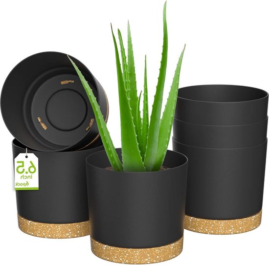 Moderne 165cm Plant Potten met Afvoergaten- Grote Plastic Bloempotten ...