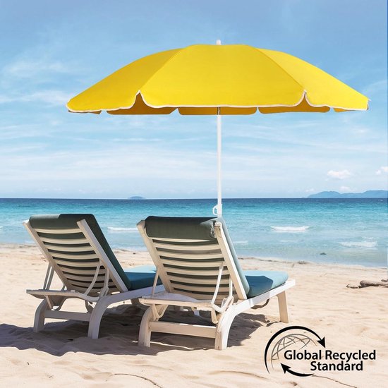 Parasol strandscherm - 160 cm - beschermhoes - balkon tuin terras ...