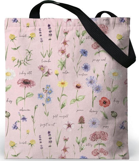 Tote Bag Esthetisch met ritssluiting, esthetische tas, stoffen tas voor ...