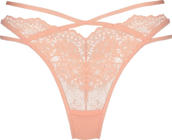 Hunkemöller Dames Lingerie String Amala - Oranje - maat XL | bol
