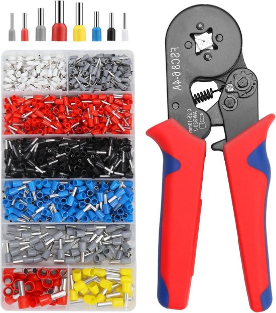 Crimping Pliers Set with 1300 Pieces Ferrules Wire End Ferrule Bar for ...