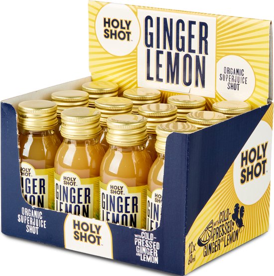 Holy Shot | Ginger Lemon | 12 Stuks | 12 x 60 ml | bol