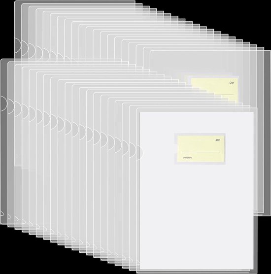 Cut Flush Folder - Clear Plastic - A4 Size - Open Top & Side - Sheet ...