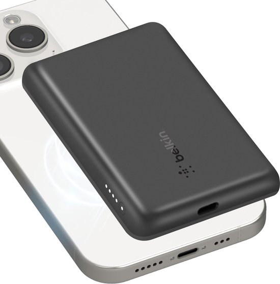 Belkin MagSafe Powerbank - 2500 mAh - USB-C - Zwart | bol