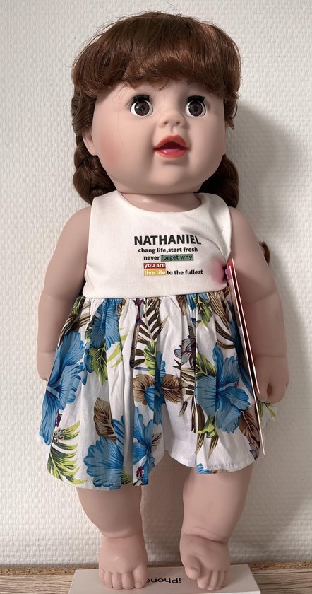 Knuffel pop met Schattig gezicht Pop met geluid - 50 CM Pop met ...