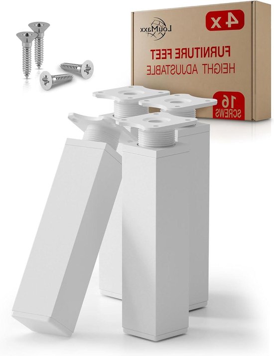 Adjustable Furniture Legs - Set van 4 - Voor kasten en meubels ...
