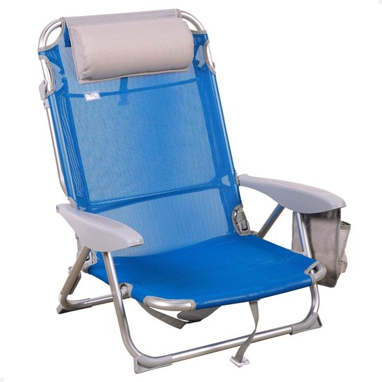 Folding Beach Chair - 4 Positions with Cushion - Lightweight and ...