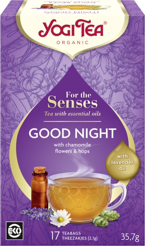 Yogi Tea For the Senses Good Night - pakje van 17 theezakjes | bol
