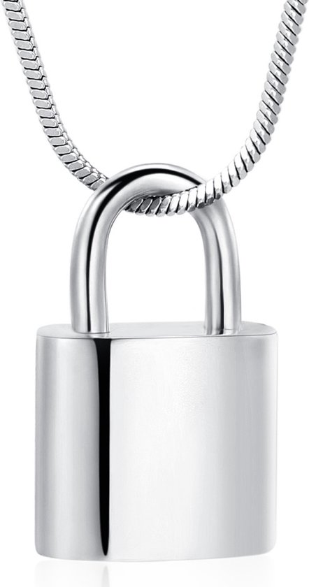 Ashanger slotje rvs zilver mat | bol