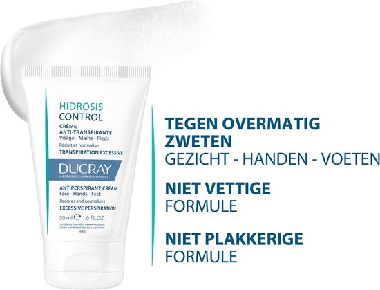 Ducray Deodorant Hidrosis Control Crème Multizones 50ml | bol