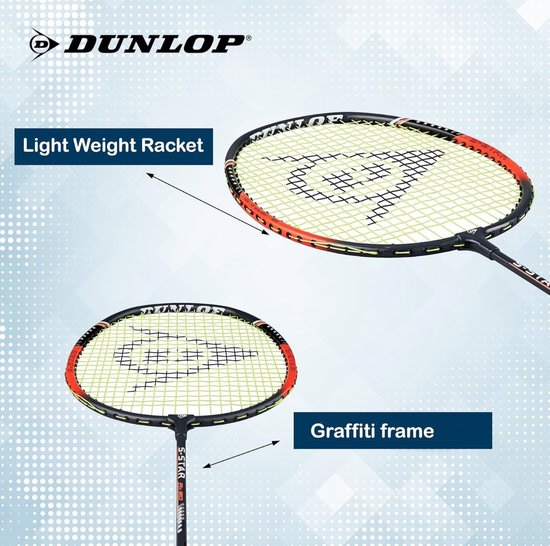 Dunlop Badminton Racket NITRO-STAR Ax 10 2P SET G3 | bol