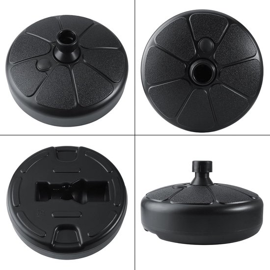 Kunststof parasolvoet voor tuin, terras en balkon - rond model met ...