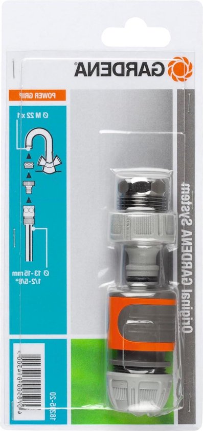 Waterdief GARDENA snelkoppelingsset - aansluitset voor tuinslang op waterkraan - 13mm... | bol