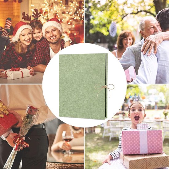 Fotoalbum om zelf vorm te geven, 60 zwarte pagina's, doe-het-zelf ...