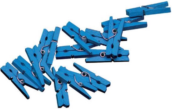 Knijpers Haza mini blauw zak à 20 stuks | bol