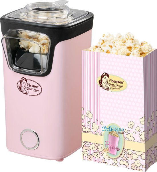 Bestron Popcornmaker, Turbo-Popcorn in minder 2 minuten, Popcornmachine ...