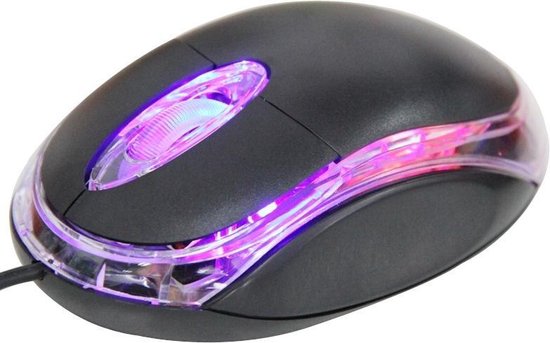 1000dpi Kleurrijke licht USB Scroll Wheel optische muis (zwart) | bol.com