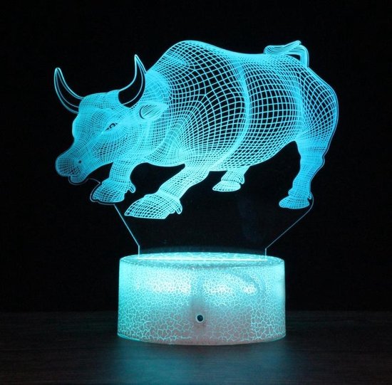 DW08 crack base Creative 3D kleurrijke LED decoratieve nachtlampje ...