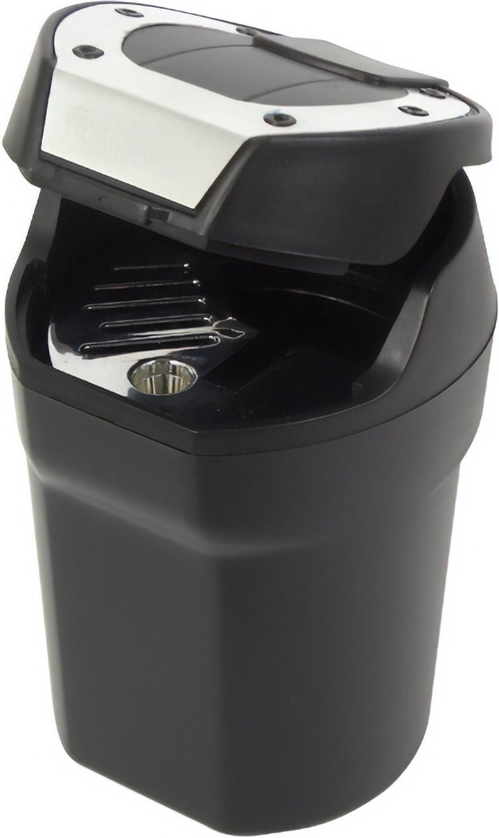 Carpoint Auto-asbak Met Deksel 10 Cm Zwart/chroom | bol.com
