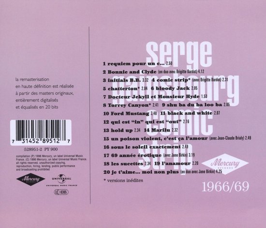 Comic Strip, Serge Gainsbourg | CD (album) | Muziek | bol