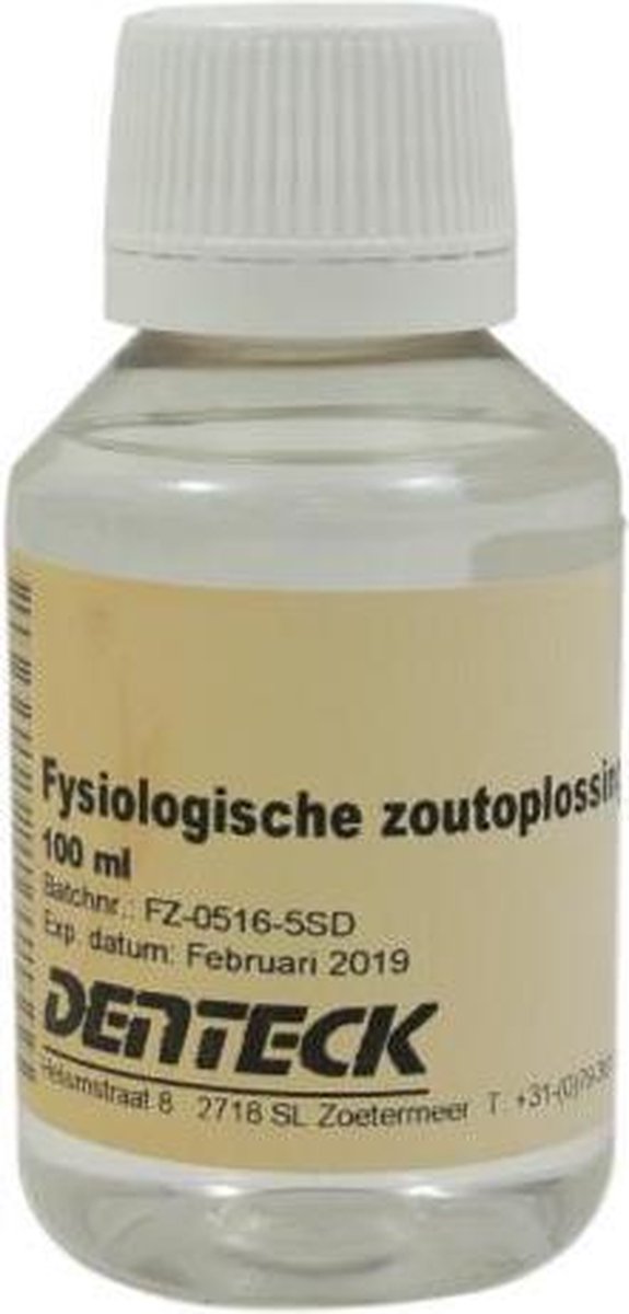 Fysiologische zoutoplossing 0,9% 100ml | bol