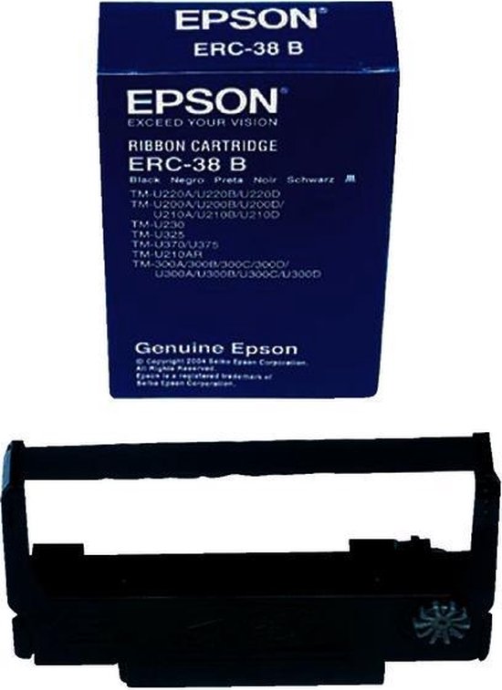 Epson Ribbon Cartridge TM-U200/U210/U220/U230/U300/U375, black (ERC38B ...
