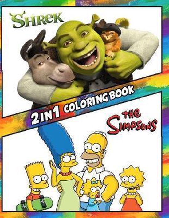 2 in 1 Coloring Book Shrek and Simpsons, Spencer Rodvick ...