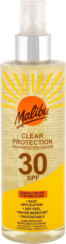 Clear Protection Spray Spf30 - Waterproof Sunscreen Spray 250ml | bol