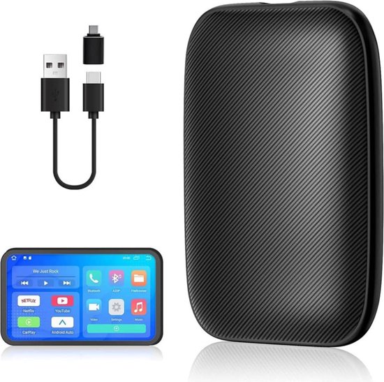 Draadloze CarPlay-adapter - Netflix YouTube - Plug & Play - Multimedia ...