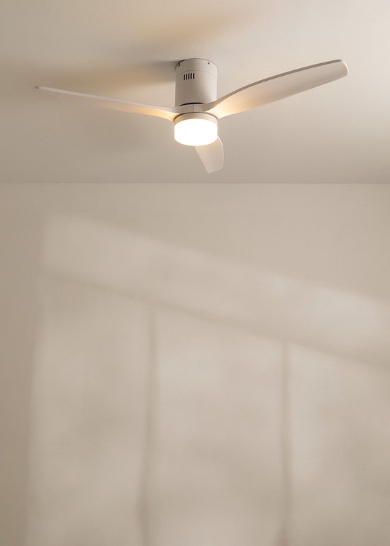 CREATE - Plafondventilator 40W silent Ø132 cm ABS - Met Verlichting ...