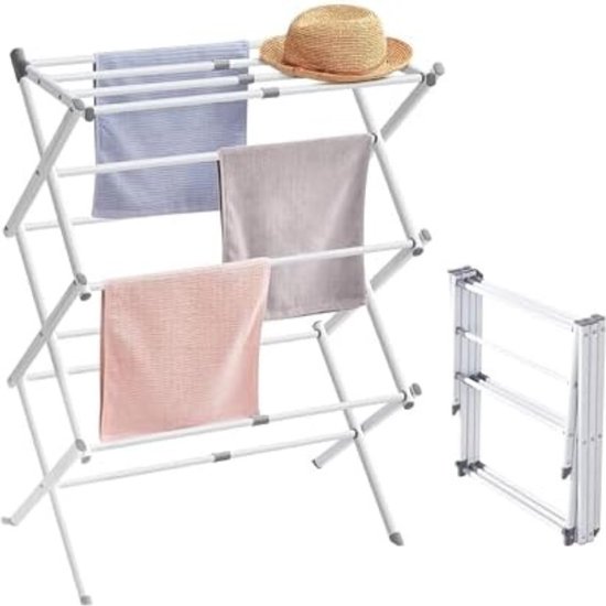 Wasrek Inklapbaar Op Wieltjes - Wasrek Staand | bol