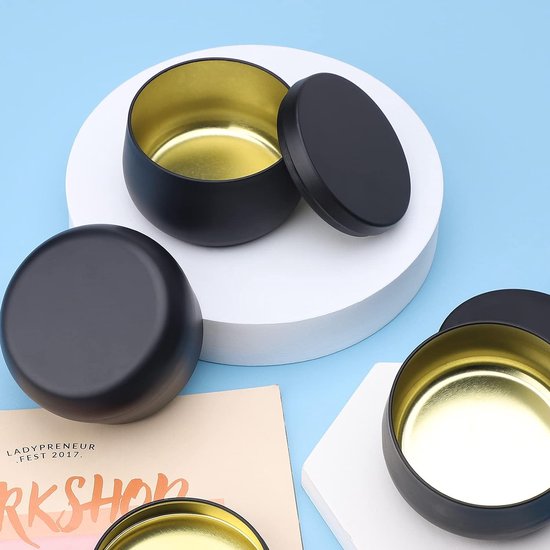 8 oz kaars blikken 12 stuks, 8oz metalen kaars containers kaars pot met deksel voor... | bol