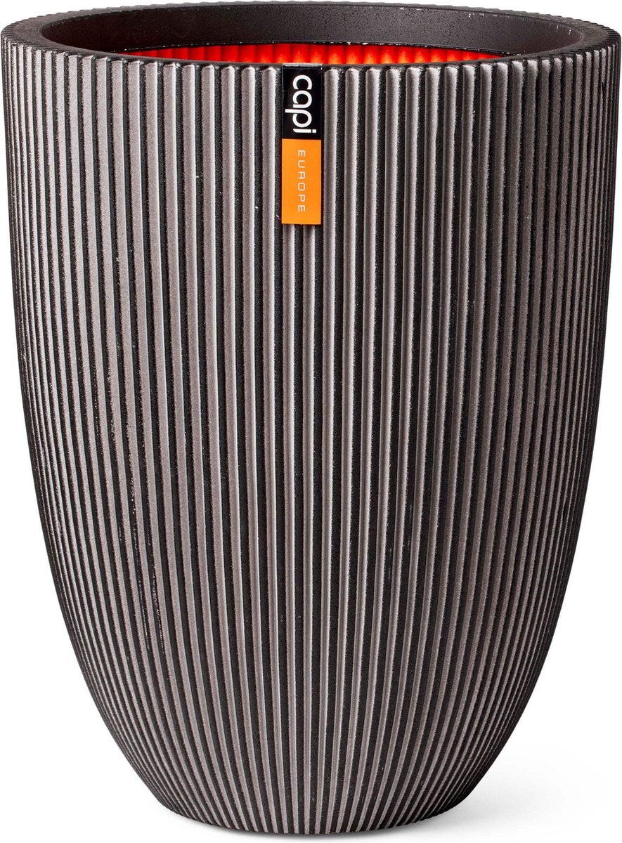 Capi Europe - Vaas elegant laag Groove NL - 34x46 - Antraciet - Opening ...