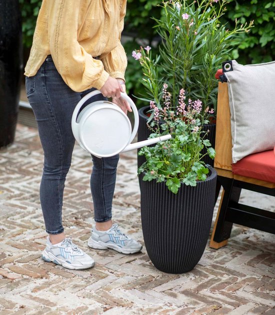 Capi Europe - Vaas elegant laag Groove NL - 46x58 - Goud - Opening Ø38 ...