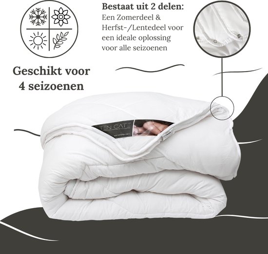 Ten Cate dekbed - 4 seizoenen synthetisch dekbed - 140x200 cm | bol
