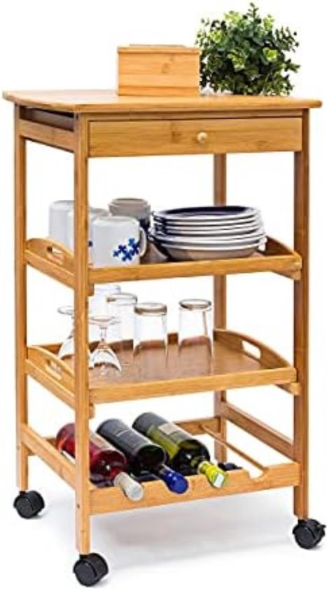 Keukentrolley Met Lades - Keukentrolley Op Wieltjes | bol