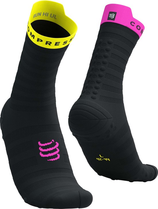 Pro Racing Socks v4.0 Ultralight Run High - Black/Safety Yellow/Neon ...