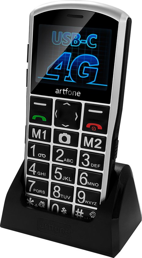 Artfone A400 4G telefoon - Seniorenmobiel met grote toetsen - 2,4 inch ...