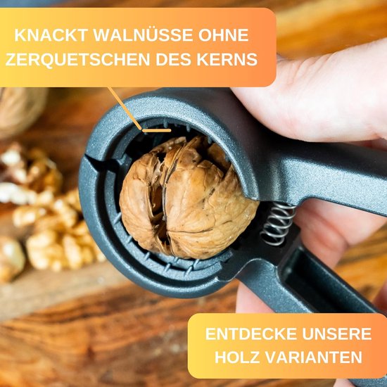Notenkraker - Ideaal voor walnoten - kraken zonder kernverplettering ...