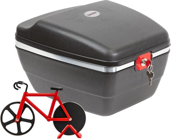 Fietsset: 1 fietskoffer voor alle bagagedragers + 1 pizzasnijder/-fiets ...