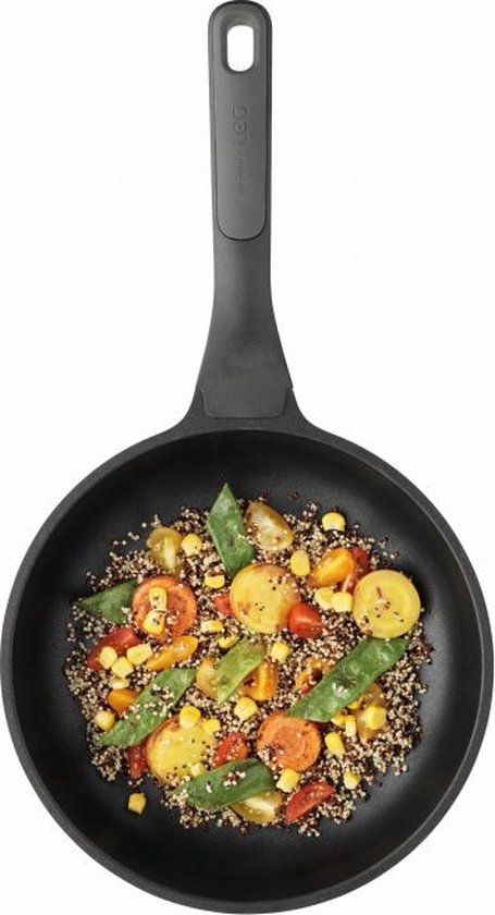 LEO Braadpan antikleef Stone+ - Ø 20cm - Grijs - PFAS-vrij | bol