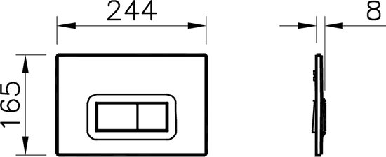 Loop R Control Panel-Chrome Plated | bol