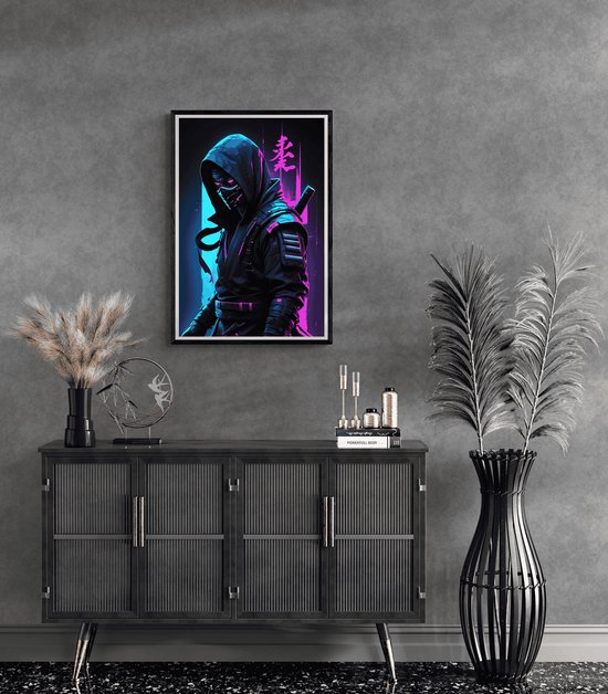 Neon Ninja Poster | Neonposter | Oosterse Poster | Anime Poster ...
