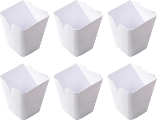 Hangbekers voor rollende karren, 6 stuks Hangende bekerhouders Utility ...
