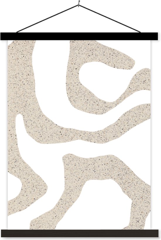 Posterhanger incl. Poster 60x80 cm - Schoolplaat - Abstract - Terrazzo ...